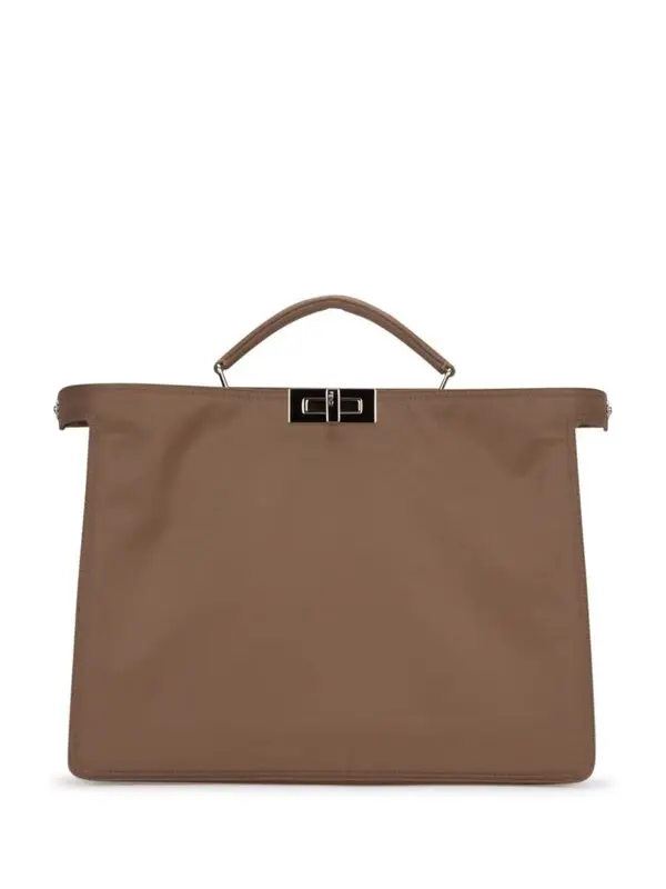 Fendi Peekaboo Tote Bag - Brown