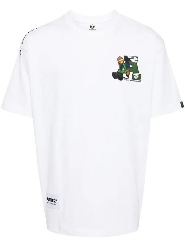 AAPE BY *A BATHING APE® Graphic-print Cotton T-shirt