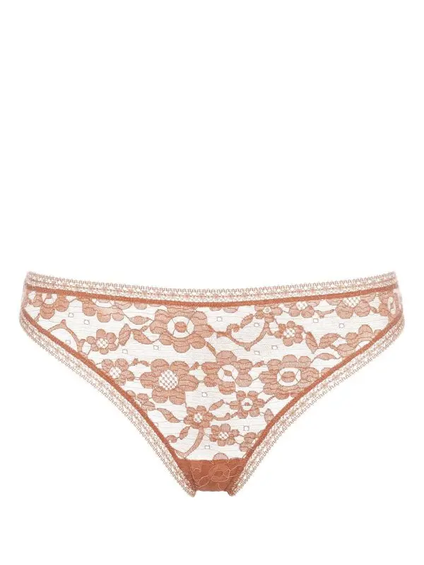 ERES Prairie Lace Tanga Briefs - Neutrals