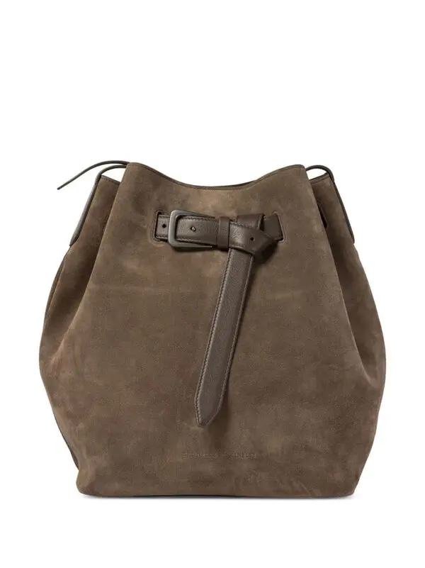 Brunello Cucinelli Buckled Shoulder Bag