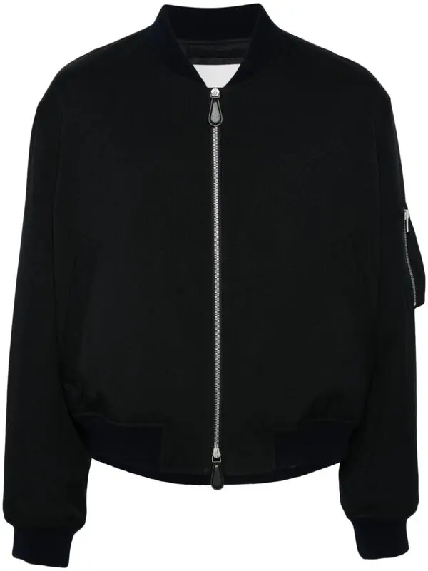 JIL SANDER Padded Bomber Jacket - Blue