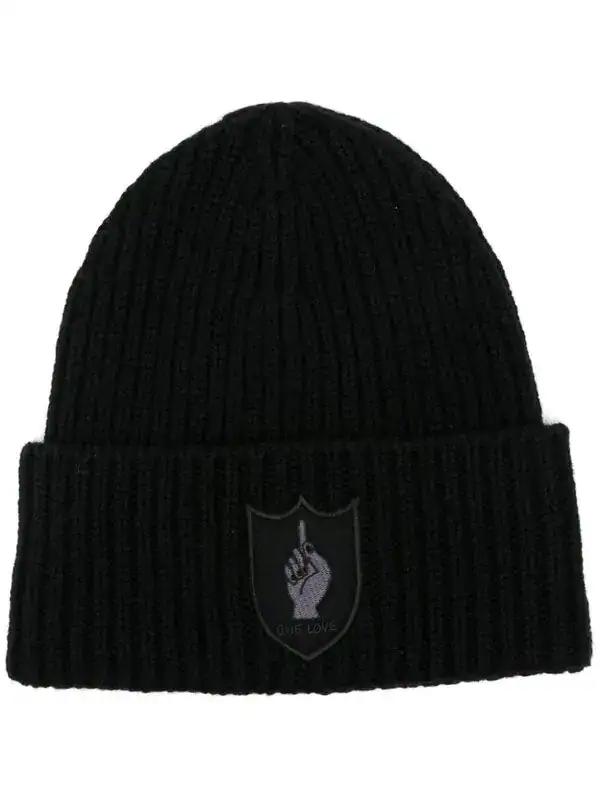 Sacai X Gonz One Love Beanie - Black | Editorialist