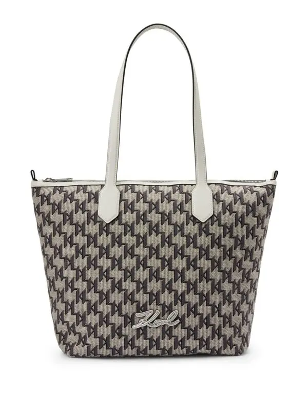 Karl Lagerfeld Medium Signature Jacquard Tote