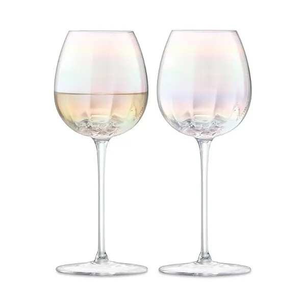 LSA Look White Wine Glasses, Set Of 2