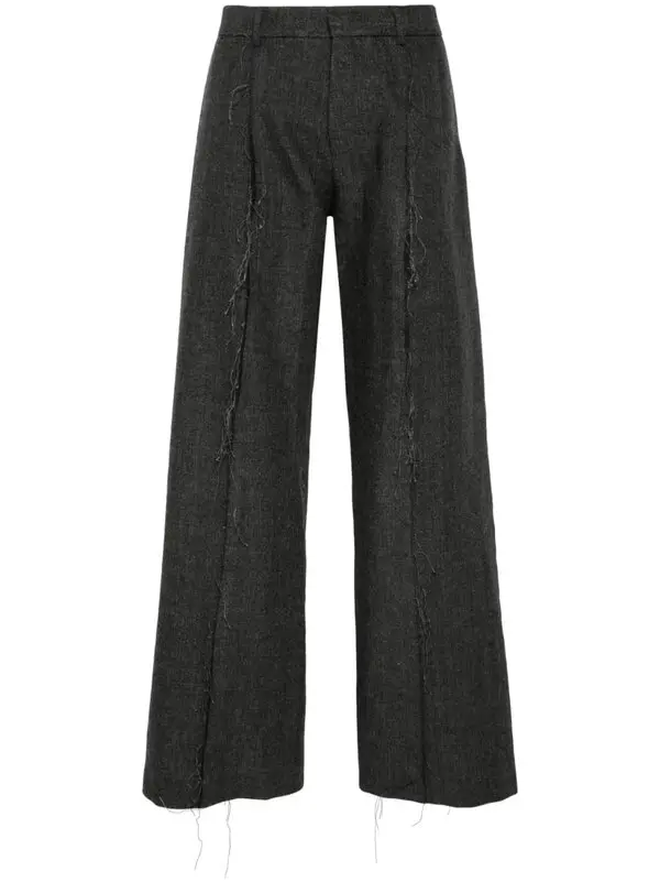 R13 Exposed Seam Wide Leg Trousers