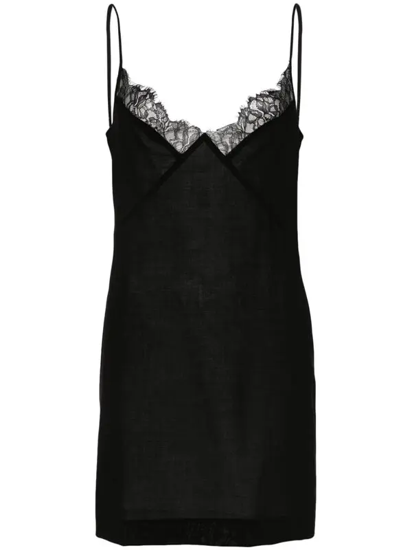 Blumarine Lace-trim Mini Dress