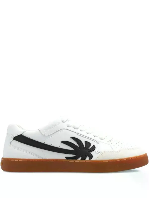 Palm Angels Palm One Leather Sneakers - White