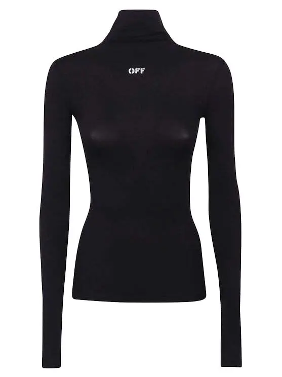 Off-White Off Off Off Stamp Sec Skin Long Sleeve Turtleneck Topin