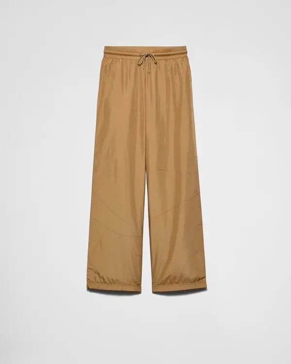 Prada Lightweight Re-nylon Pants - Camel Brown