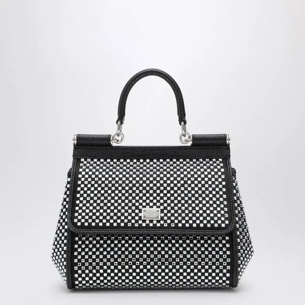 Dolce & Gabbana Sicily Medium Handbag With Crystals