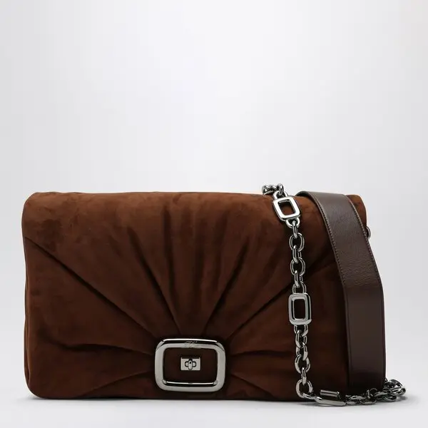 ROGER VIVIER Viv' Choc Shoulder Bag - Brown