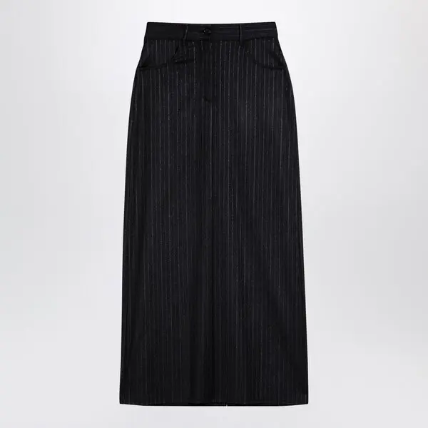 DEPARTMENT 5 Pinstripe Wool Blend Skirt
