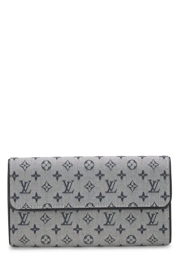 LOUIS VUITTON Monogram Mini Lin International Clutch - Navy