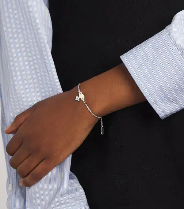 Vivienne Westwood Embellished Feodora Bracelet - Silver | Editorialist