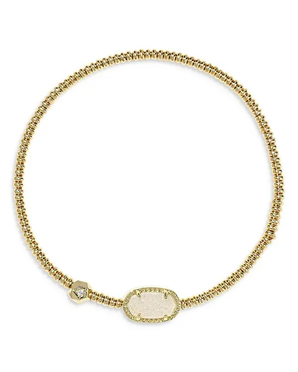 Kendra Scott Grayson Crushed Gemstone Charm Bracelet - Gold Iridescent Drusy
