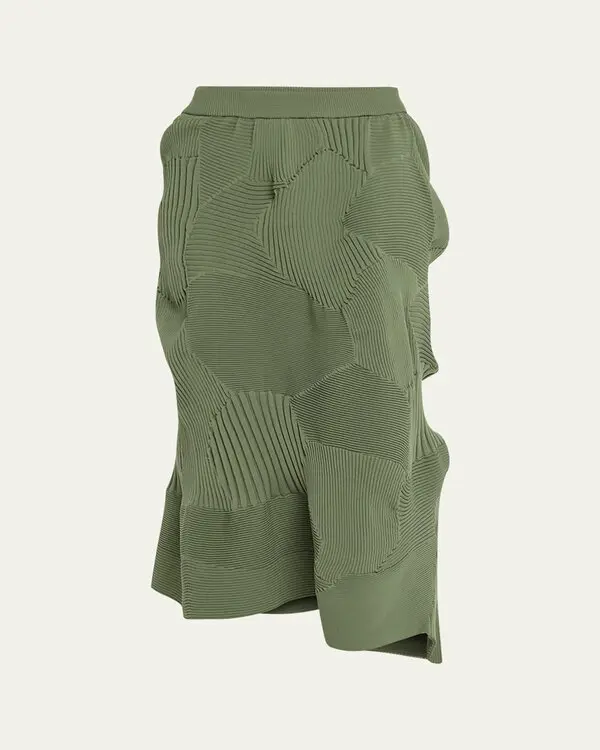 Issey Miyake Kone Kone Ribbed Knit Skirt