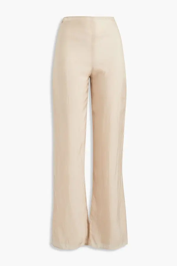 Acne Studios Cupro Straight-leg Pants