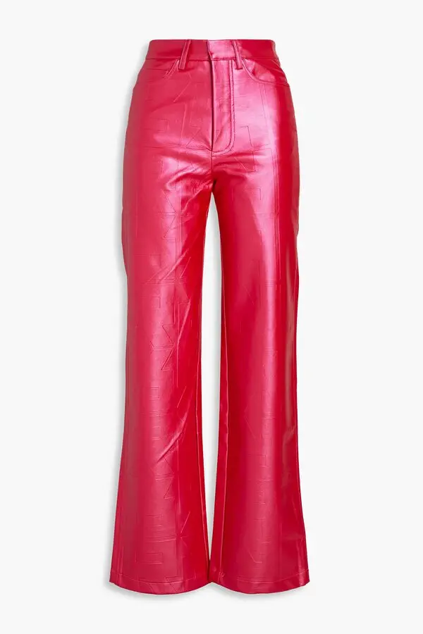 Remain Birger Christensen Embossed Straight-leg Pants