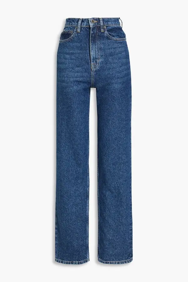 Remain Birger Christensen Embellished High-rise Straight-leg Jeans