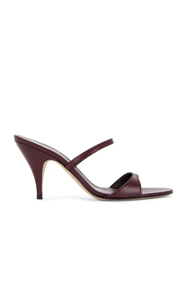 THE ROW Vika Knot 80 Sandal - Bordeaubergine