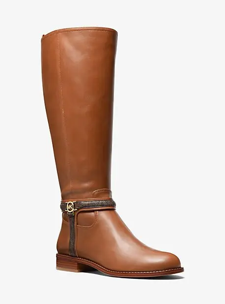 Michael Kors Mindy Leather Boot - Brown