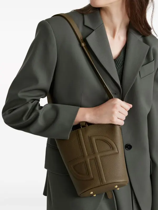 Patou Small Jp Bucket Bag - Green