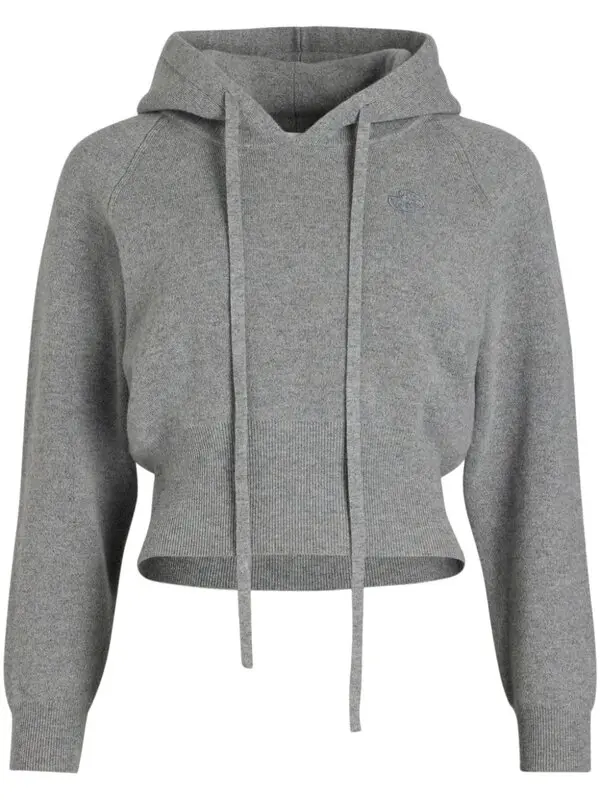Patou Knitted Hoodie - Grey