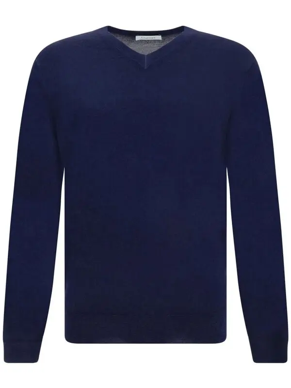 CRUCIANI V-neck Jumper - Blue