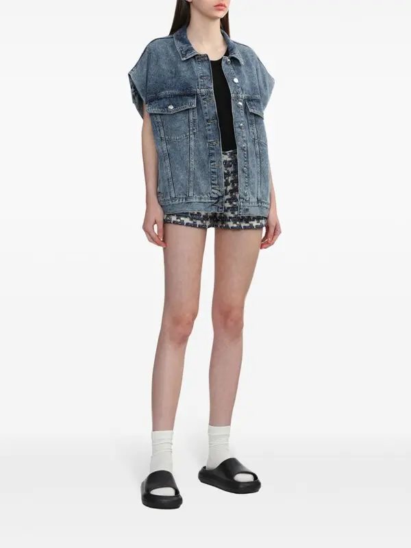 IRO PARIS Tyana Lurex Tweed Mini Shorts