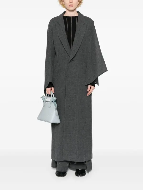 YEHUAFAN Asymmetric-sleeves Coat