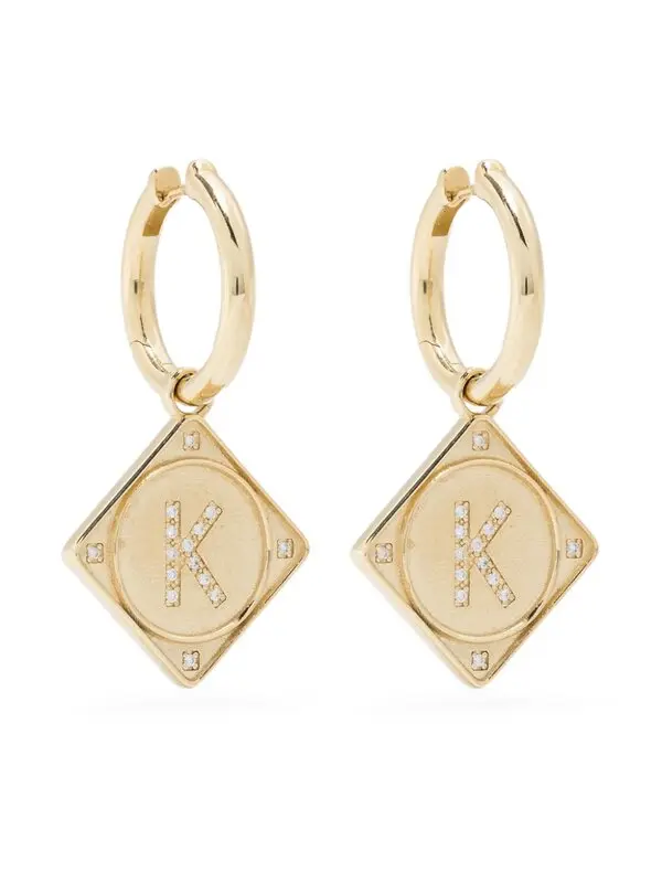 Lauren Rubinski 14k Yellow Bruno Diamond Single Earring