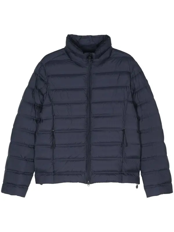 COLMAR Rubberised-logo Puffer Jacket - Blue | Editorialist