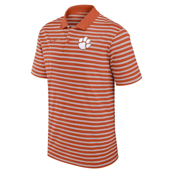 Nike Clemson Tigers Primetime Victory Striped Dri-fit College Polo ...