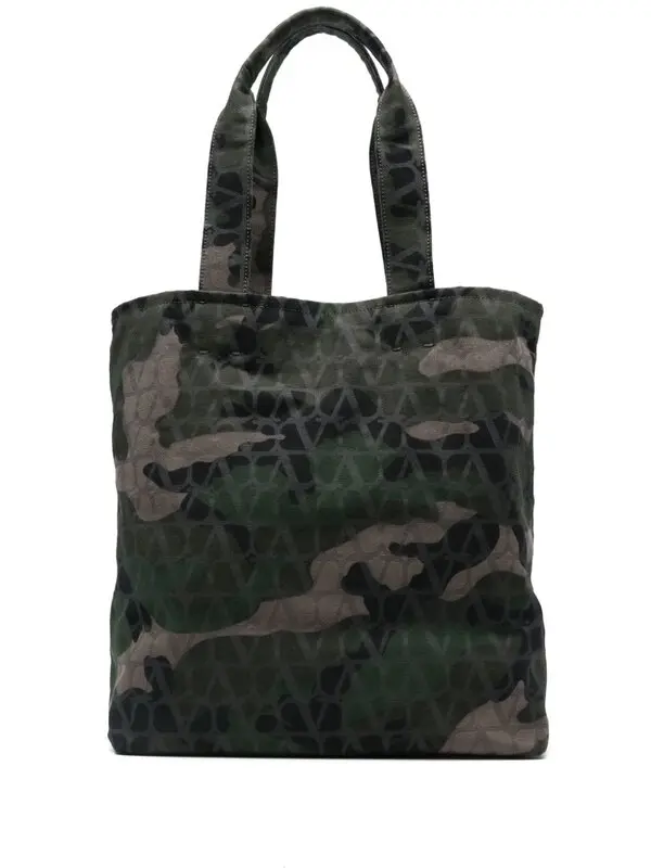 Valentino Garavani Camouflage-pattern Tote Bag