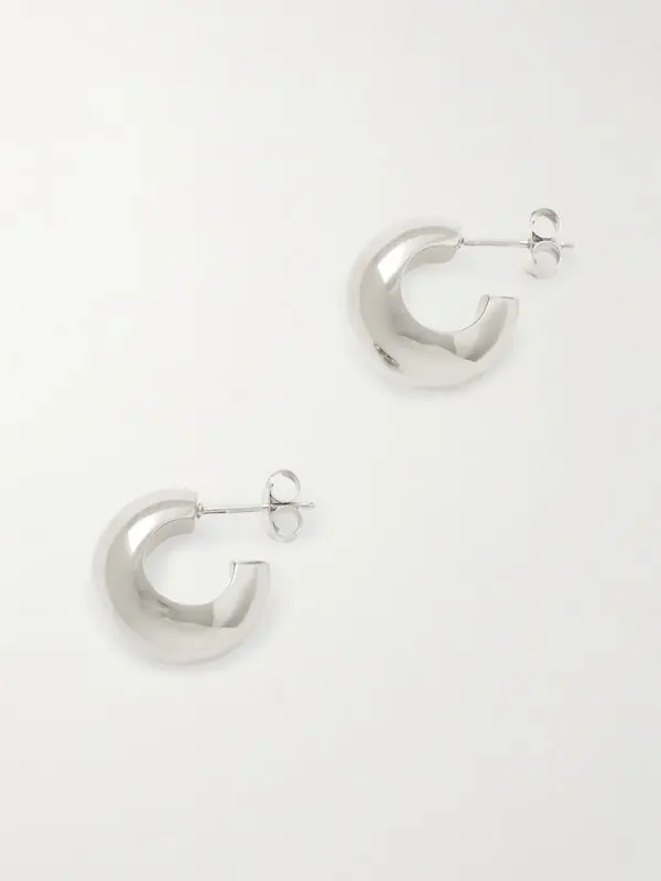 Lié Studio The Simone Hoop Earrings - Silver