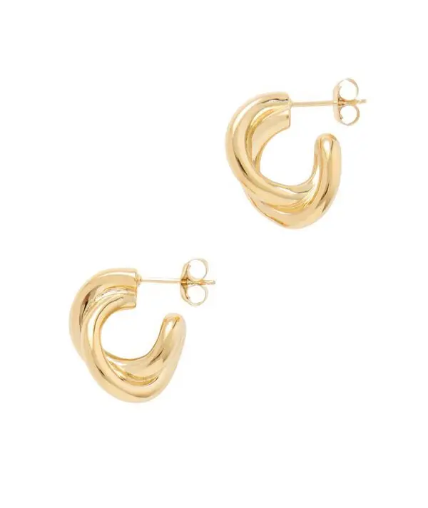Lié Studio The Diana -plated Hoop Earrings - Gold