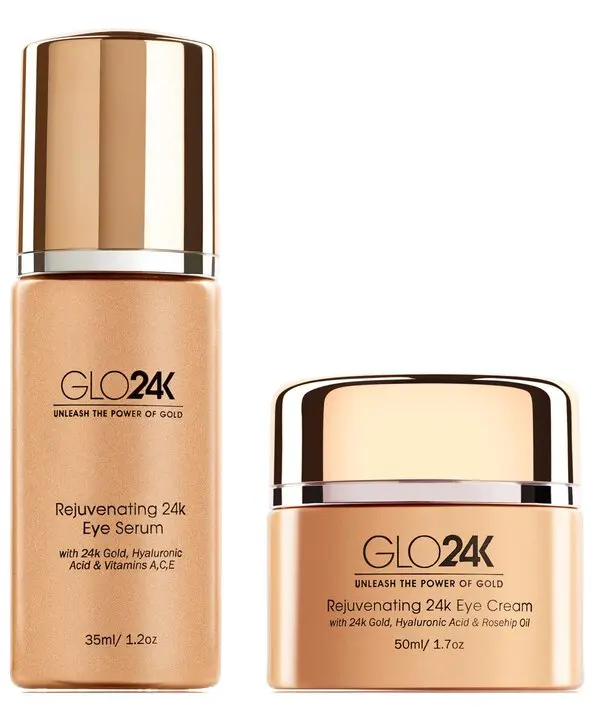 GLO24K Rejuvenating 24k Eye Cream And Serum