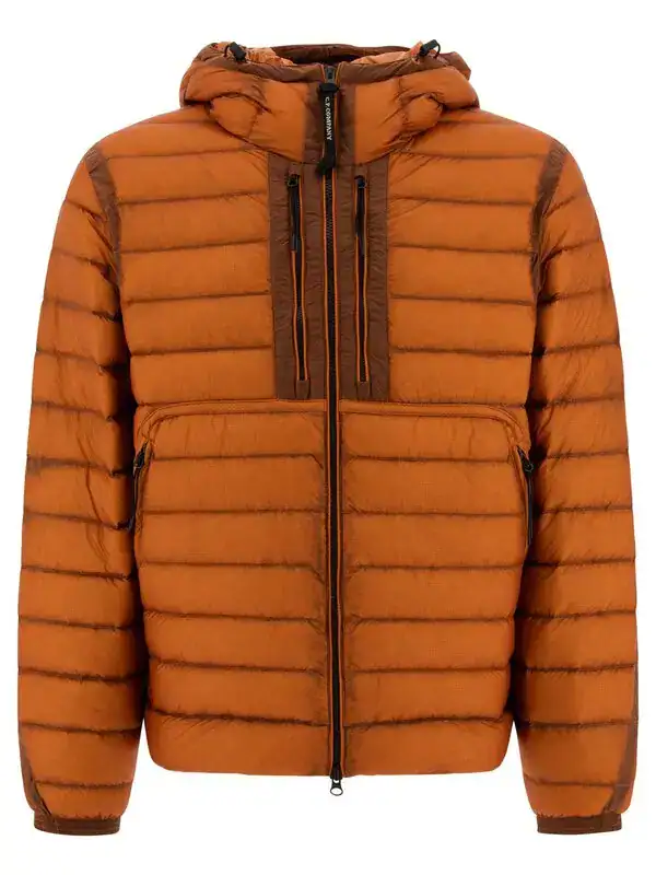 C.P. Company Dd Shell Goggles' Down Jacket In Orange - 39% Off