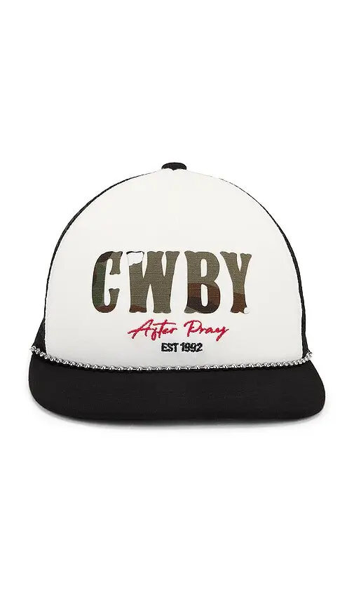 AFTER PRAY Cwby Trucker Cap - Black