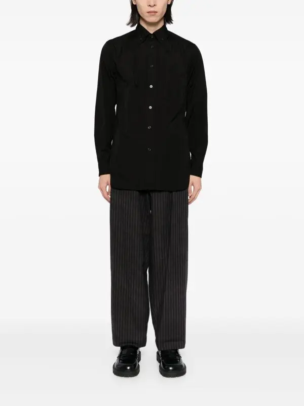 Yohji Yamamoto Chain-stitch Poplin Shirt