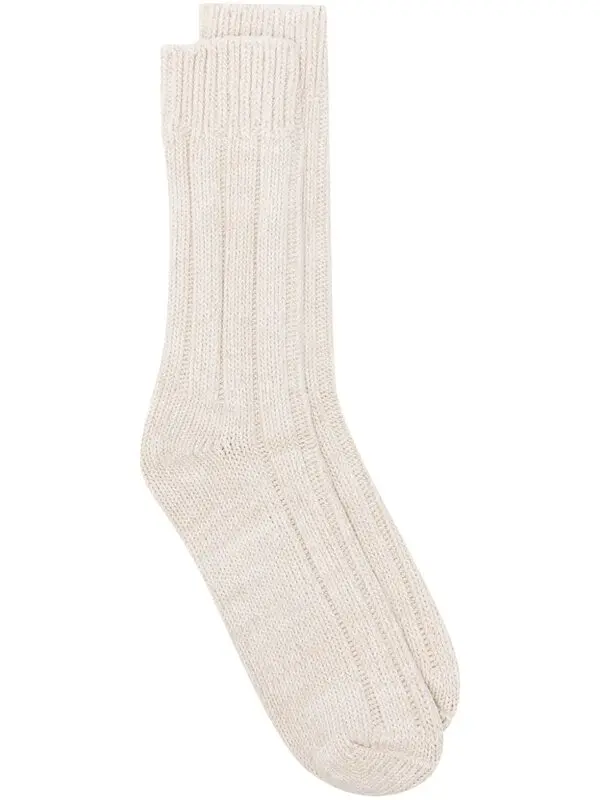 BIRKENSTOCK Ribbed-knit Socks - Neutrals