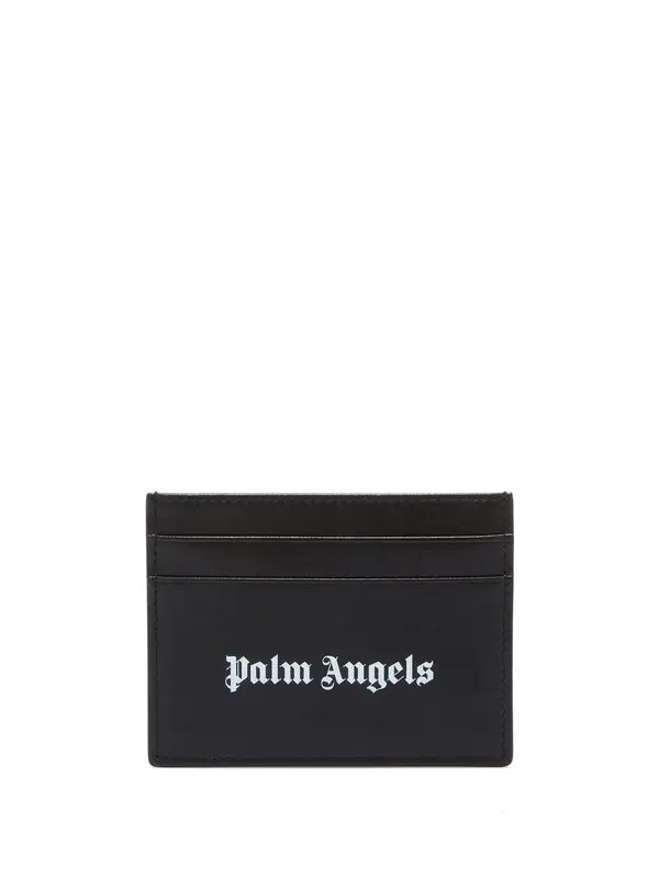 Palm Angels Classic Logo Card Holder Black/white - Multicolor