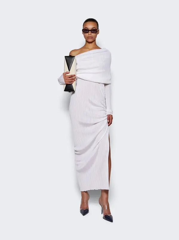 ALAÃA Alaïa Draped Off-shoulder Dress