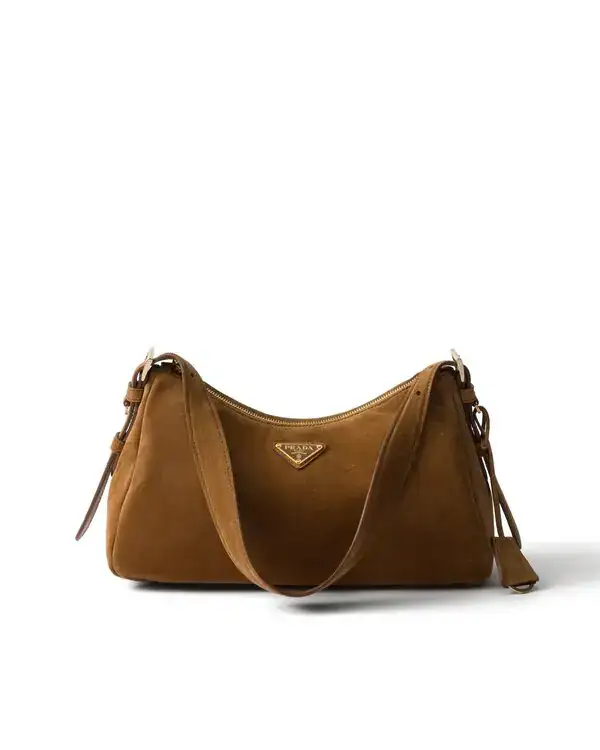 Prada AiméE Large Leather Shoulder Bag - Brown | Editorialist