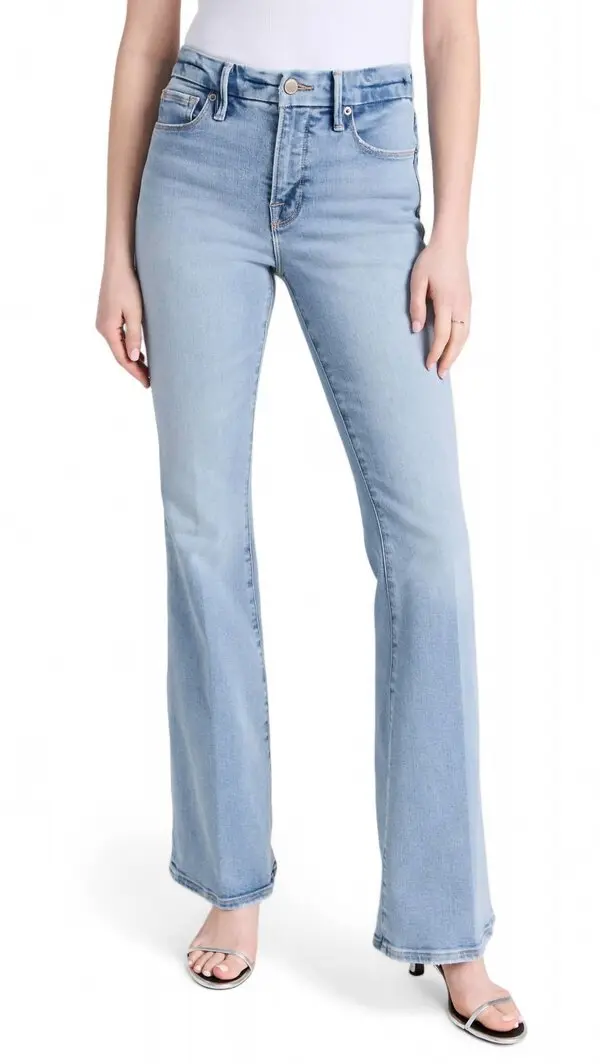 Buy Good American Good Legs Flare Jean In Indigo - Multi At 36% Off ...