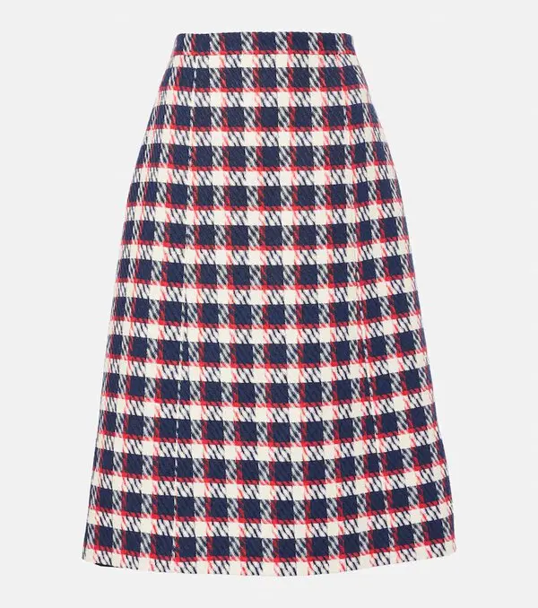 Carolina Herrera Tweed Midi Skirt
