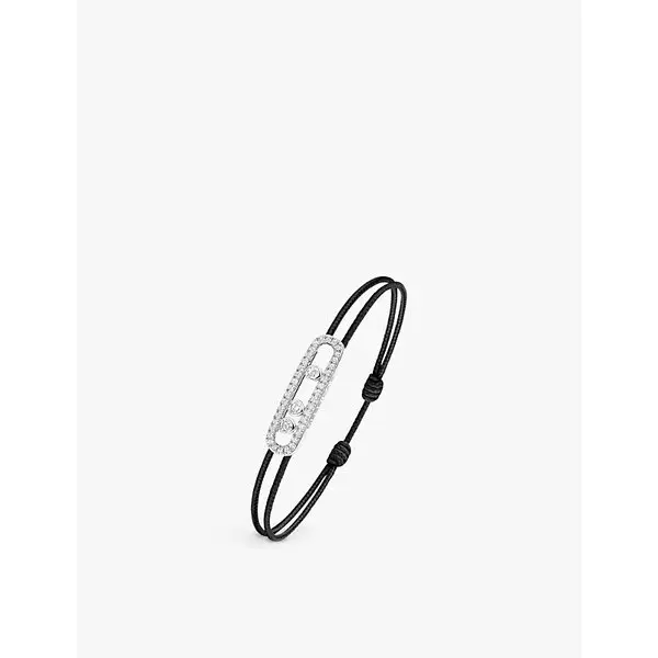 Messika Cares Pavé Diamond Cord Bracelet - White Gold