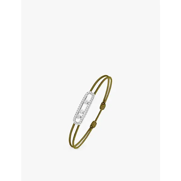 Messika Cares Pavé Diamond Cord Bracelet - White Gold