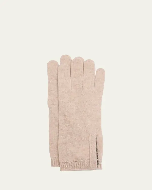 Brunello Cucinelli Cashmere Gloves - Light Beige