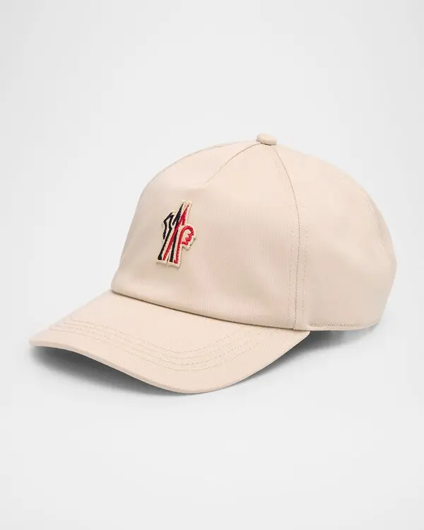 Moncler Logo Patch Baseball Cap - Beige